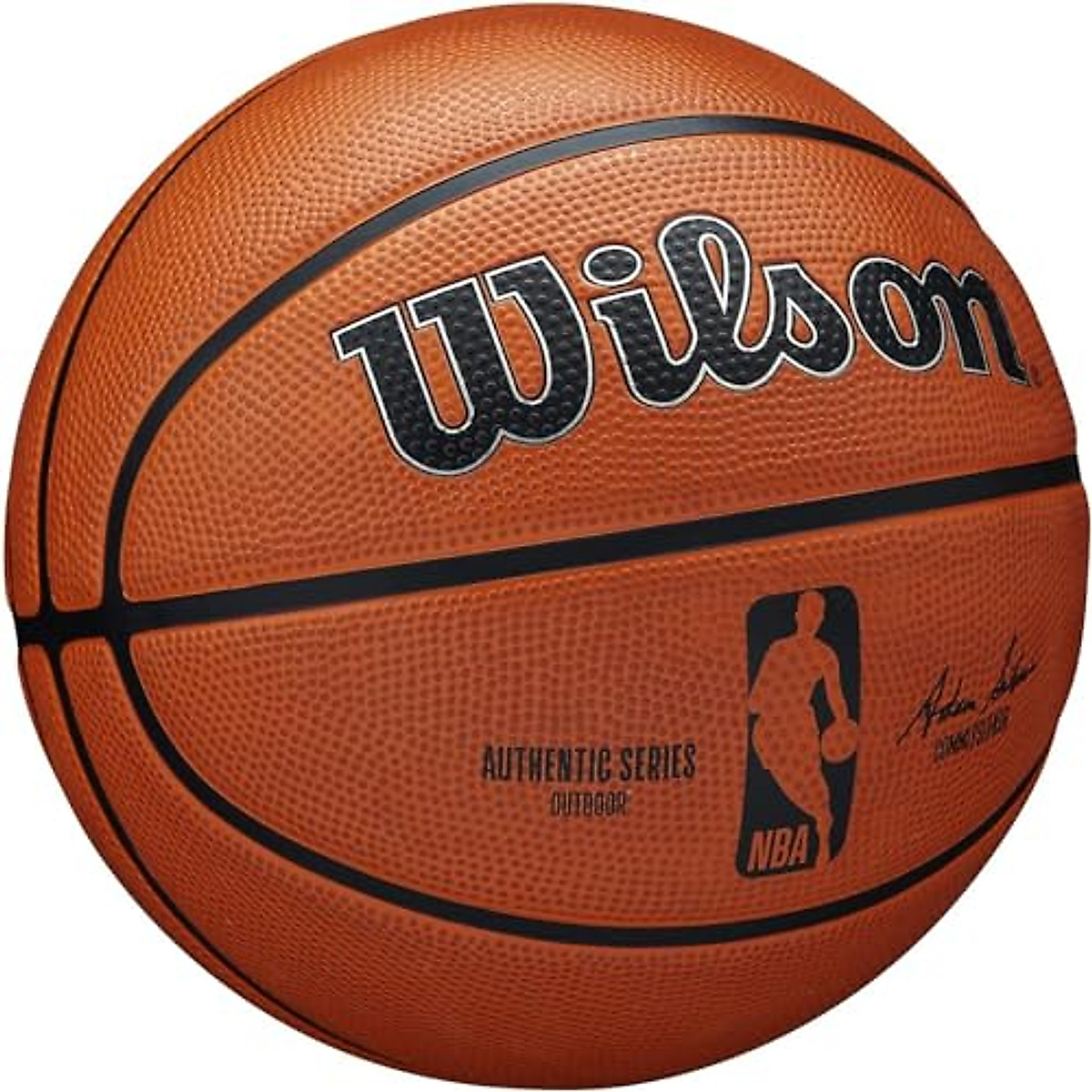 WILSON NBA Authentic Series Basketball - Outdoor, Size 6 - 28.5",Brown