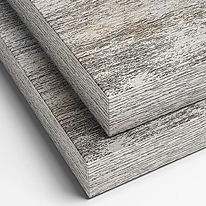 Sorbus Floating Shelves for Wall - 2 Pack Coastal Beach Wall Decor for Bedroom, Bathroom, Nursery, Living Room, Office, Home & Kitchen - White Rustic Wood Hanging Wall Shelf for Books, Frames, Trophy