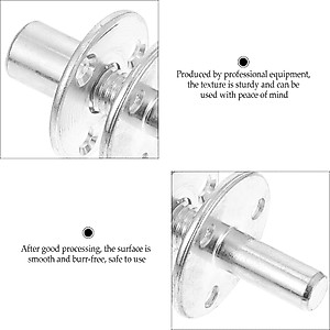 VILLCASE 5 Sets Bed Three Hole Nut Sofa Feet Nut Docking Kit Bed Column Screw Nut Lock Connector for Bed Column Furniture Parts Bed Column Screws Kit Bedpost Connect Screw Kit Iron Splint