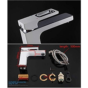 Kitchen Taps Basin Faucets White Brass Bathroom Basin Faucet Waterfall Faucets Mixers Water Bath Sink Faucet-Ga1002-8,Ga1017