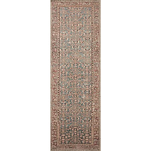 Loloi Angela Rose x Aubrey Blue/Terracotta 5'-0" x 7'-0" Area Rug