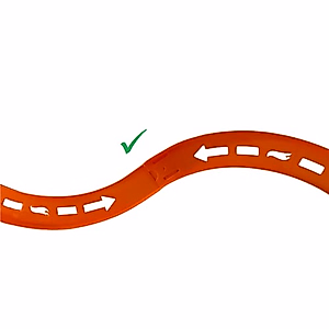 Hot Wheels Curve Tracks Expansion Packs ~ Includes 8 Curved Track Pieces & 4 Connectors ~ 10" Long