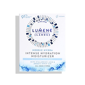 Lumene Nordic Hydra Intense Hydration 24H Face Moisturizer - Lightweight Face Cream + Dry Skin Hydrating Moisturizer - Organic Nordic Birch Sap, Arctic Spring Water & Plumping Hyaluronic Acid (1.7oz)