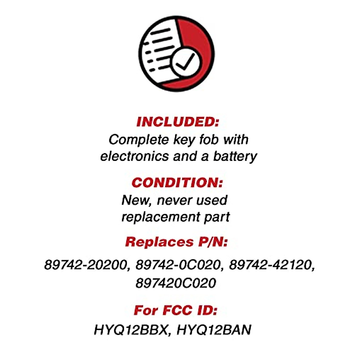 KeylessOption 4 Item Bundle 2 Key Fobs Keyless Entry Remotes for HYQ12BBX Plus 2 Uncut Ignition Keys