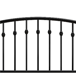 DHP Narla Metal Platform Bed, Queen, Black