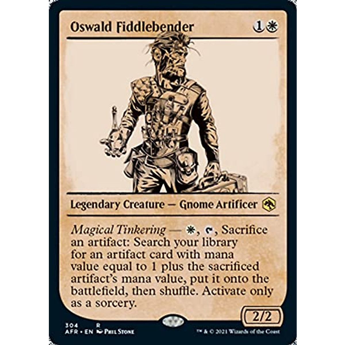 Magic: the Gathering - Oswald Fiddlebender (304) - Showcase - Adventures in The Forgotten Realms