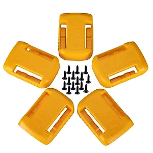 Crtbelfy 5 Pack Battery Holder Compatible for Dewalt 20V 60V Battery Mounts Hanger Dock Holder Fit for DCB200 DCB203 DCB205 Batteries