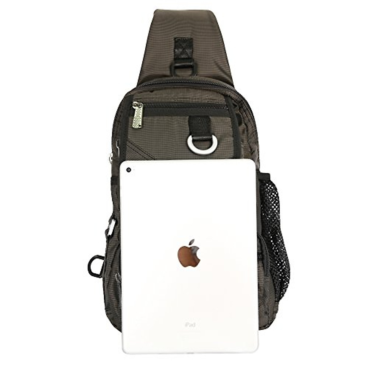 Vanlison Sling Bag Chest Shoulder Backpack Crossbody Multipurpose Daypack For Men Women Black