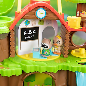 Fat Brain Toys Timber Tots Schoolhouse - Classic Imaginative Play for Ages 2+