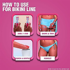 Hair Removal Electric Trimmer – Veet Expert Sensitive Precision Beauty Styler for Underarms, Eyebrows and Bikini Hair Removal with 8 Accessories and Beauty Bag, 1 Count