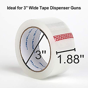 JARLINK Clear Packing Tape (18 Rolls), Heavy Duty Packaging Tape for Shipping Packaging Moving Sealing, 2.7mil Thick, 1.88 inches Wide, 60 Yards Per Roll, 1080 Total Yards