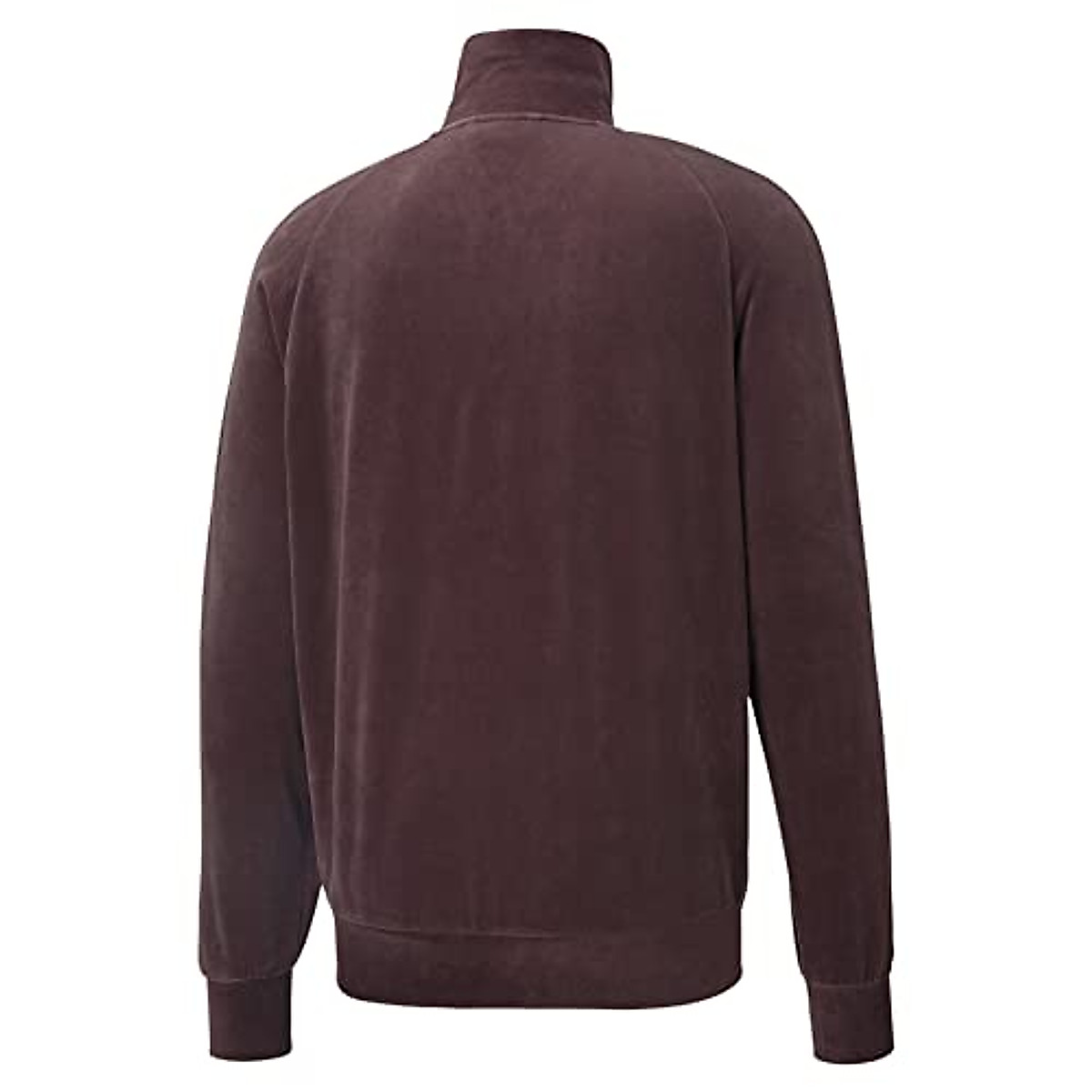 PUMA Men's Iconic T7 Velour Track Jacket, Fudge, XL