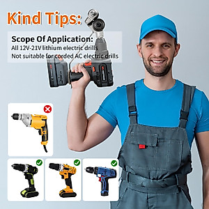 YOMIGA New Metal Nibbler Drill Attachment, Strengthened Electric Drill Plate Cutter Attachment, DIY Metal Drill Attachment, Sheet Metal Knife for Cutting Iron,White Sheet,Steel,Copper,Aluminum