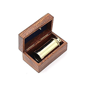 Roorkee Instruments India Brass Telescope with Box/Unique Gift
