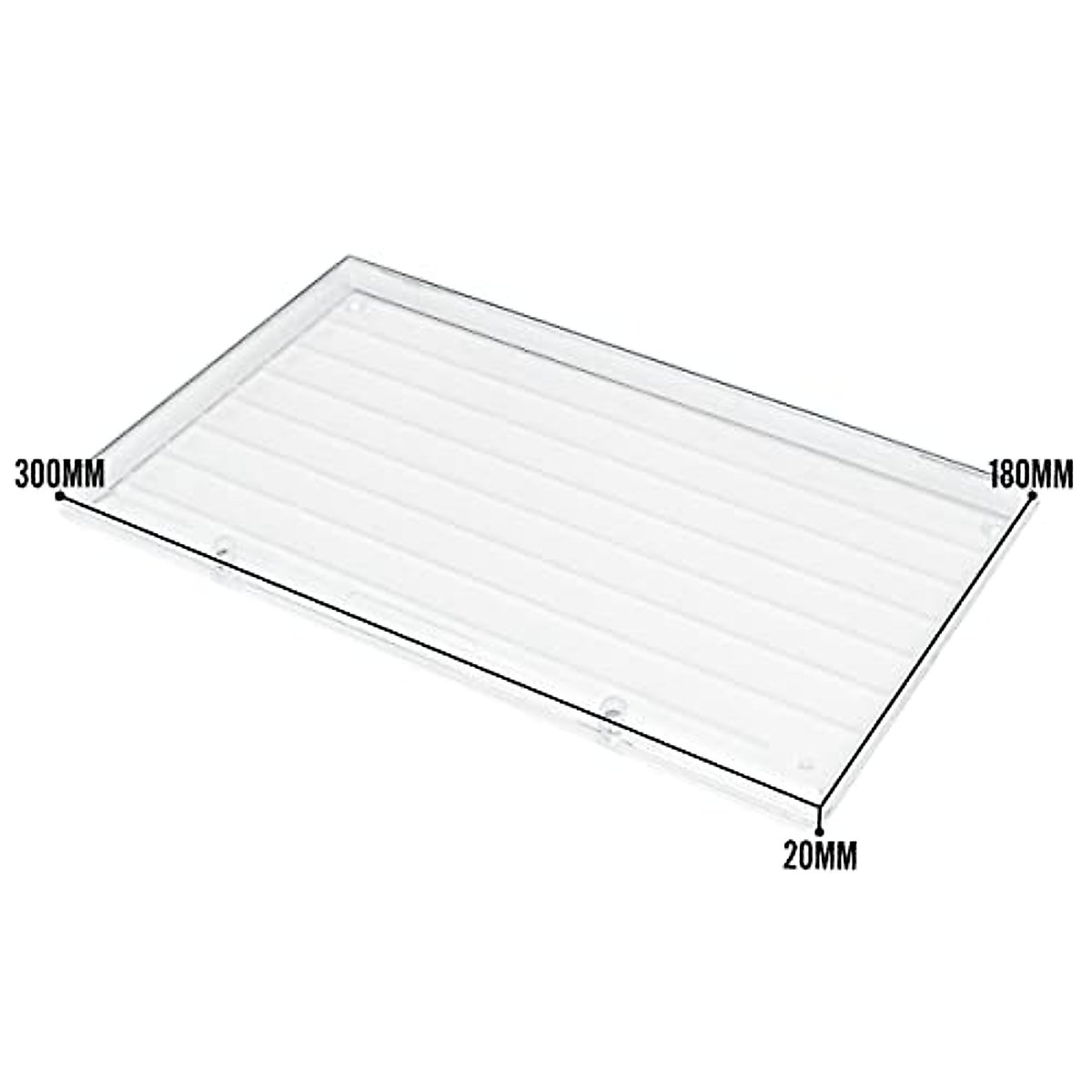 Sumgsn 2 pcs Keycaps Storage Box 104 Keys Transparent Frosted Magnet Display Case for XDA Cherry DSA OEM Profile Mechanical Keyboard