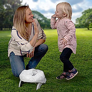 Summer My Travel Potty Deluxe - 2-in-1 Foldable Travel Potty for Toddlers Can Be Used as a Standalone Potty or as a Potty Ring for Adult Toilet w/Integrated Handles, Includes 12 Disposable Waste Bags