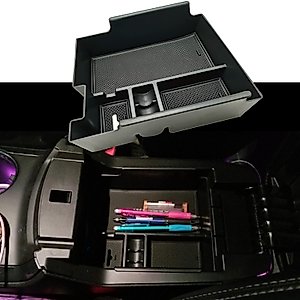 EVTIME Center Console Organizer Interior Storage Box fit for Ford Explorer 2019 2018 2017 2016 2015 2014 2013 2012 Accessories Armrest Secondary Storage Tray