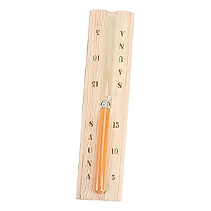 HEMOTON 1pc Sauna Timer Sauna Room Timer Wooden Hourglass Timer Clocks Sauna Room Hourglass 10 Minutes Snad Timer Sauna Room Clock Sand Timer Hourglass Steam Decorate to Rotate