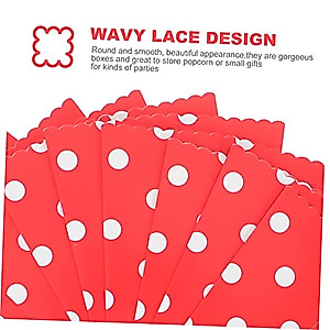 Baluue 48pcs Popcorn Popcorn Box Popcorn Bucket Paper Popcorn Boxes Popcorn Container Candy Containers Candy Snack Box Container for Food Fried Chicken Paper Bucket Theater Supplies