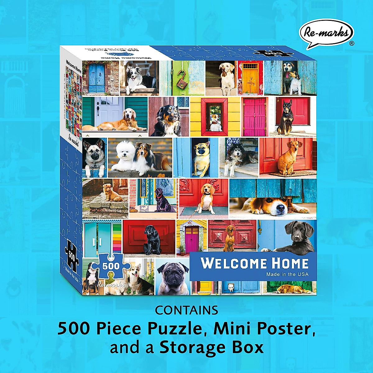 Re-marks Window Seat 1000-Piece Animal Puzzle for All Ages