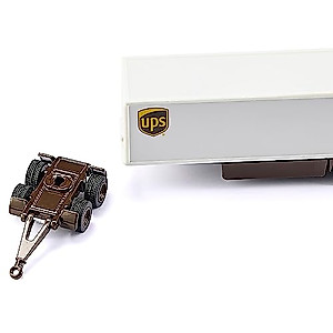 Truck with Double Pup Trailers DHL Road Train 1/87 (HO) Diecast Models by Siku SK1806