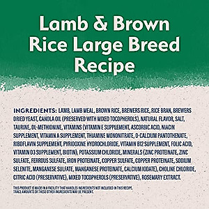 Natural Balance Limited Ingredient Large Breed Adult Dry Dog Food with Healthy Grains, Lamb & Brown Rice Recipe, 26 Pound (Pack of 1)