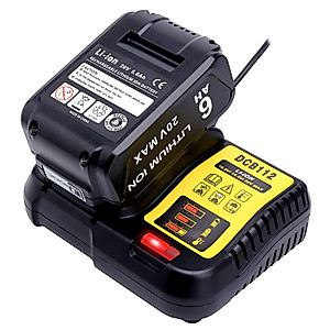 Yongcell 12V-20V and 60V MAX Battery Charger Replacement for Charger DCB112 DCB115 DCB118 DCB107 Compatible with 20V 60V MAX Lithium Battery DCB206 DCB120