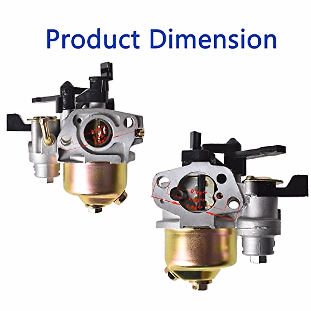 Silscvtt 16100-ZH8-W61 Carburetor Replacement for Honda GX140 GX160 GX168 GX200 5HP 5.5HP 6.5HP Engine 16100-ZH8-W51 16100-ZE1-825 for WT20X Pumps HS522 HS55 HS521 Snow Blower