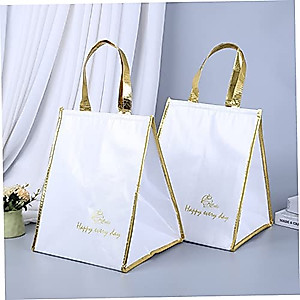 ULTECHNOVO Packing Cold Insulation Portable Plastic Shopping Bags Ice Packs for Lunch Bags Backpacking Food Insulated Bag Food Delivery Bag Insulated Grocery Bag Cake Packing Bag Thermal Bag