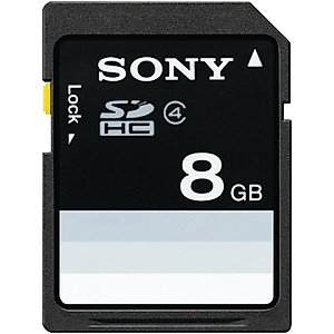 Sony 8GB SDHC Class 4 Memory Card (SF8N4/TQMN)