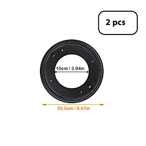 Lazy Susan Square Turntable Bearings 4Pack 3Inch Steel Rotating Bearing Swivel Plate Lazy Susan Hardware Base Parts Kit for Serving Trays Kitchen Cabinet Craft Project (3 Inch, 4)