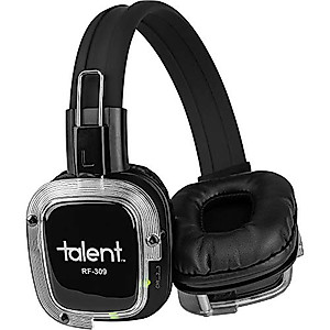 Talent RF-309 Silent Disco 3 Channel Headphones with 3 Color LED (Single Pair)