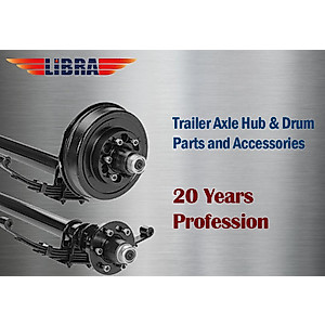 LIBRA One New LIBRA 12" X 2" Trailer Brake Drum Kit 6 on 5.5" B.C. for 5200-6000 Lbs Axle - 22003K