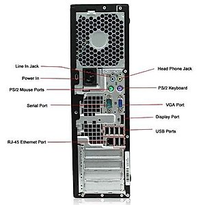 HP Elite Desktop Computer Tower PC, Intel Core i5, 4 GB Ram, 500 GB HDD (Upgrades Available) WiFi, DVD-RW, Complete PC with 17" Monitor, K.B & Mouse, Windows 10 (Renewed)