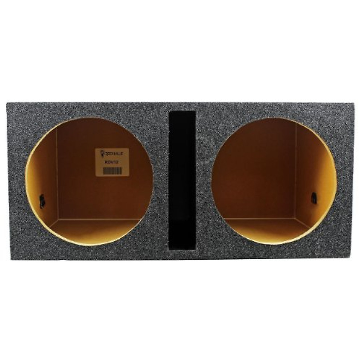 Rockville RDV12 Dual 12" Vented Subwoofer Enclosure Box 1.55 CU FT 3/4" MDF