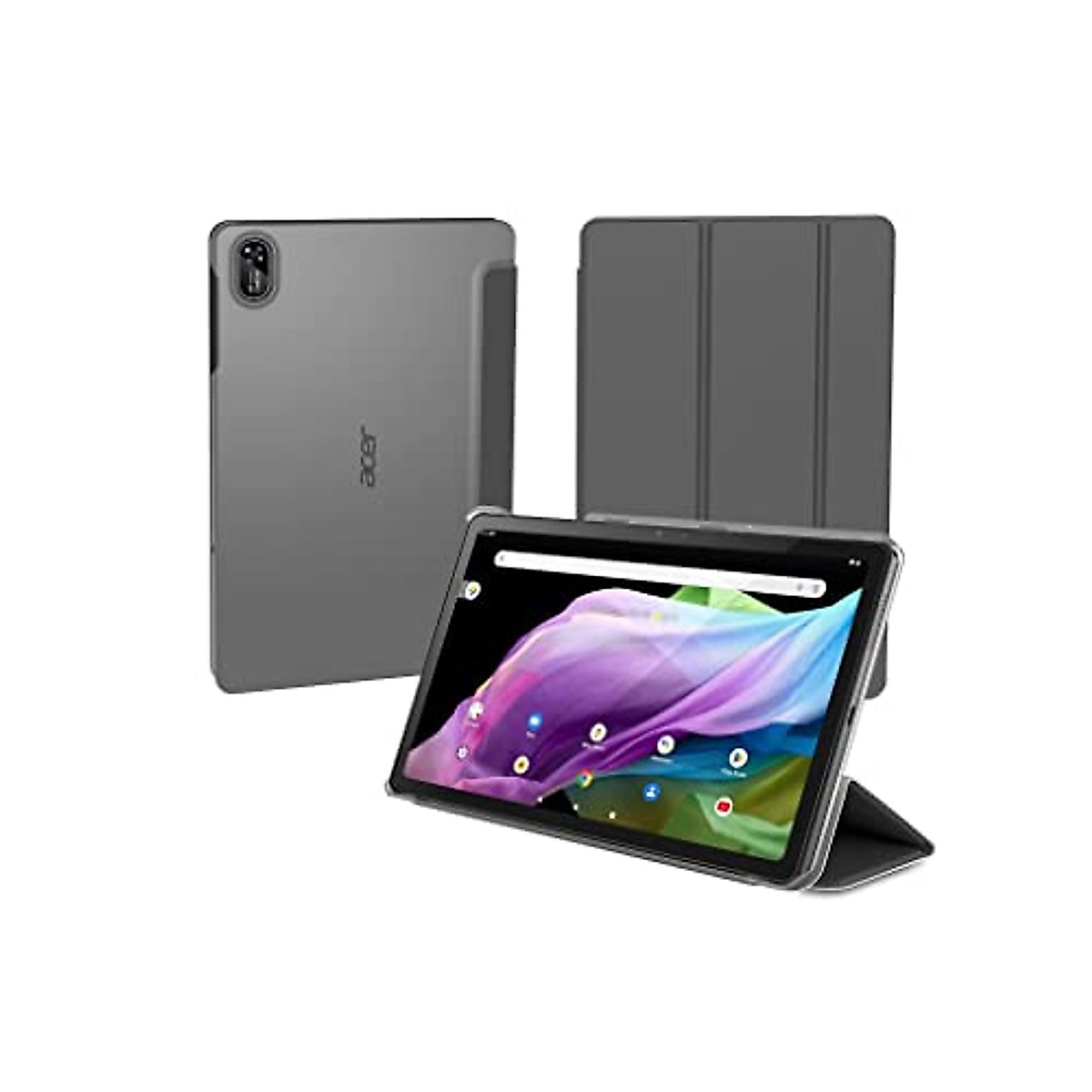 Acer Iconia Tab P10 P10-11-K5P5 Tablet | 10.4" 2K 2000 x 1200 IPS Touch | MediaTek MT8183C Octa-Core CPU | 4GB LPDDR4 | 64GB eMMC | WiFi-5 | Front 5MP & Rear 8MP Webcam | Portfolio Case | Android 12