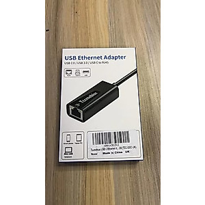 Tccmebius USB C to Ethernet Adapter, USB C to RJ45 10/100/1000 Network Gigabit Adapter for MacBook Pro/Air, iPad Pro, Dell XPS, Surface Book, Smartphone, Compatible Windows 7/8/10, Mac OS (TCC-S30C)