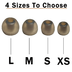 Luckvan Replacement Ear Tips for Sony Earbuds WF XBA MDR Series LinkBuds S/WF-C500/WF-C700N Earbuds Tips for Sony WF-1000XM5/WF-1000XM4/1000XM3 Wireless, 4 Pairs Black