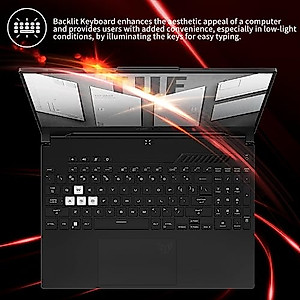 ASUS 2022 TUF Dash 15.6" 144Hz Gaming Laptop, Intel 12th Core i7-12650H, 64GB DDR5 RAM, 2TB PCIe SSD, NVIDIA GeForce RTX 3070 Graphics, Backlit Keyboard, Win 11 Pro, Black, 32GB USB Card