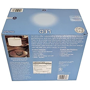 GE Daylight 60 Watt Replacement LED Light Bulbs, General Purpose, Dimmable Light Bulbs 12 Pack (Daylight, 12 Pack)