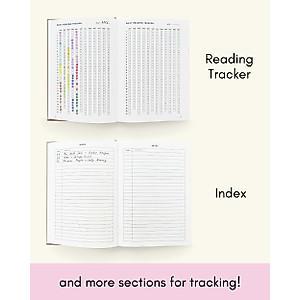 KUNITSA CO. Reading Journal. Book Journal for Book Lovers & Readers. Review and Track Your Reading (Green) - 52 book reviews