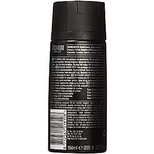 AXE Body Spray Deodorant Apollo 150 Ml / 5.07 Oz (Pack of 6)