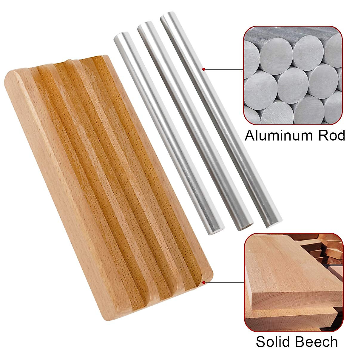 Meditation Trio Chime, AKLOT Chime Three Tone Trio Chime Bell Hand Percussion Chimes for Prayer Meditation Yoga Teachers' Classroom Management