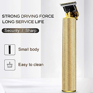 USB Hair Clippers for Men, Electric Hair Trimmer Waterproof Profession Portable Cordless Rechargeable T-Blade Hair Grooming Cutting Kit for Detail Beard Shaver Barber Salon Barbershop