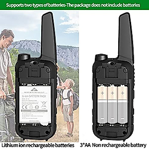 Baofeng MP25 Walkie Talkies Long Range for Adults 22 Channel FRS Walky Talky Rechargeable Handheld Two Way Radios with Flashlight(Not Include Battery)
