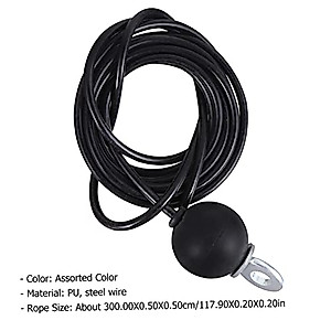 Abaodam 2 Sets 3 Fitness Wire Rope Wrist Exerciser Gym Pulley Workout Machine Fitness Pulley Rope Heavy Duty Steel Wire Rope Home Gym Wire Rope arm Steel Cable DIY Wire Rope Lifting Power