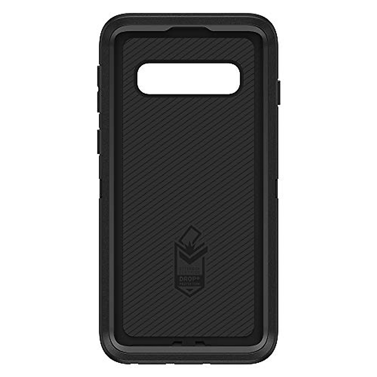 OtterBox Galaxy S10 Defender Series Case - BLACK, rugged & durable, with port protection, includes holster clip kickstand