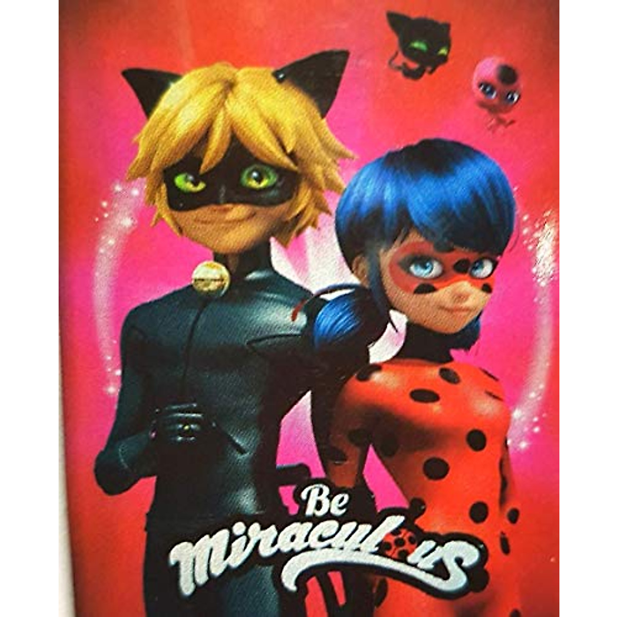 Miraculous Ladybug and Cat Noir Throw Blanket 100x140 cm Soft Fleece
