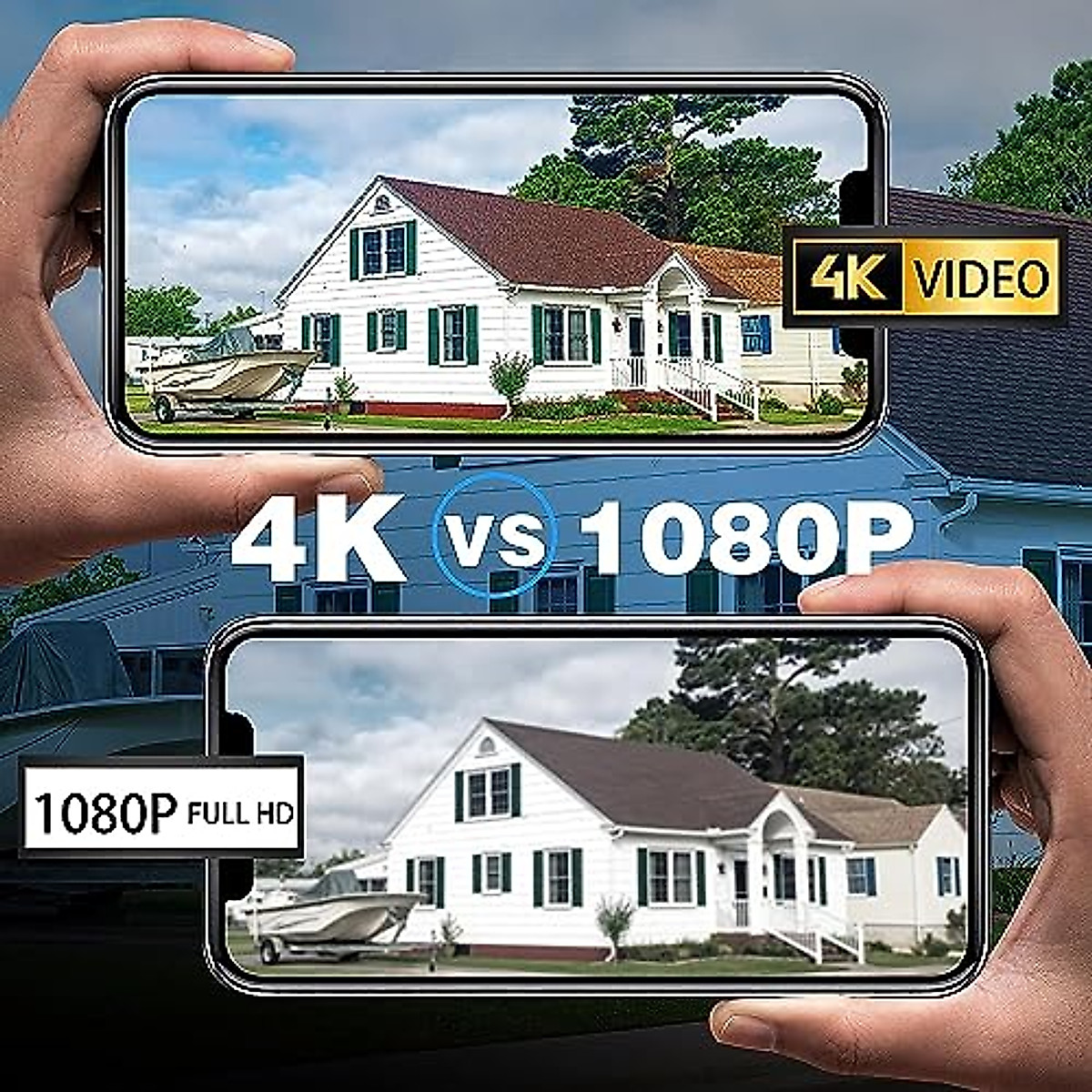 SWANN Master 4K 8 Channel Home Security Camera System, 2TB NVR, 4 PoE IP Cameras Outdoor, 8MP Wired Surveillance CCTV, Heat Motion Vehicle Detection, LED Light, 24/7 Recording Security Camera, 876804