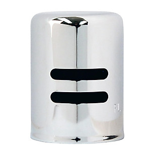 Westbrass D201-26 1-5/8" x 2-1/4" Soild Brass Air Gap Cap Only, Non-Skirted, 1-Pack, Polished Chrome